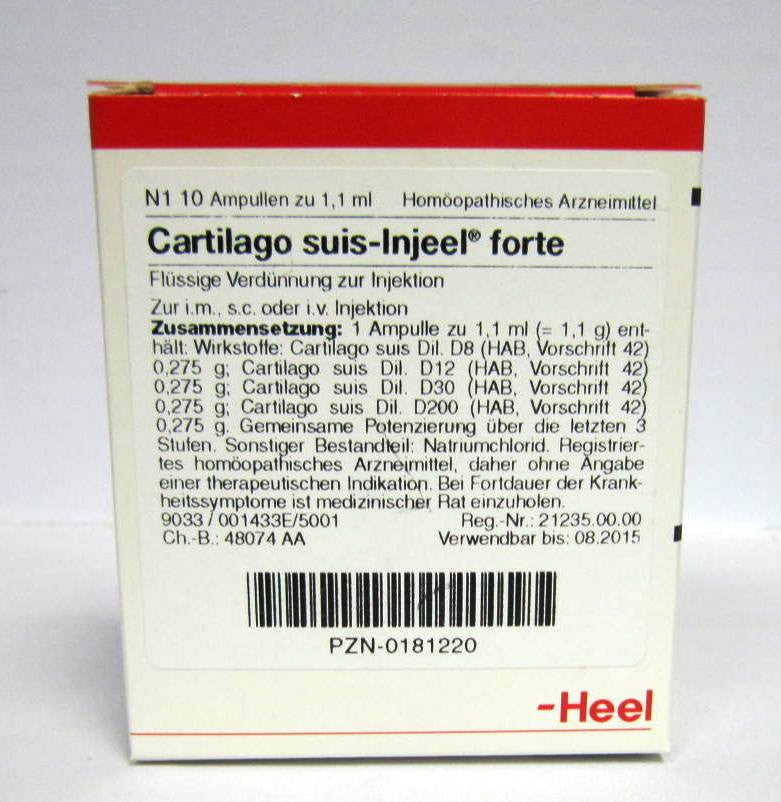 Cartilago Suis Injeel FORTE Ampoules – United Remedies